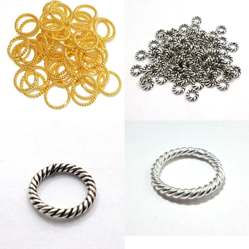 Twisted Copper Twisted 6mm Jump Rings - Etsy