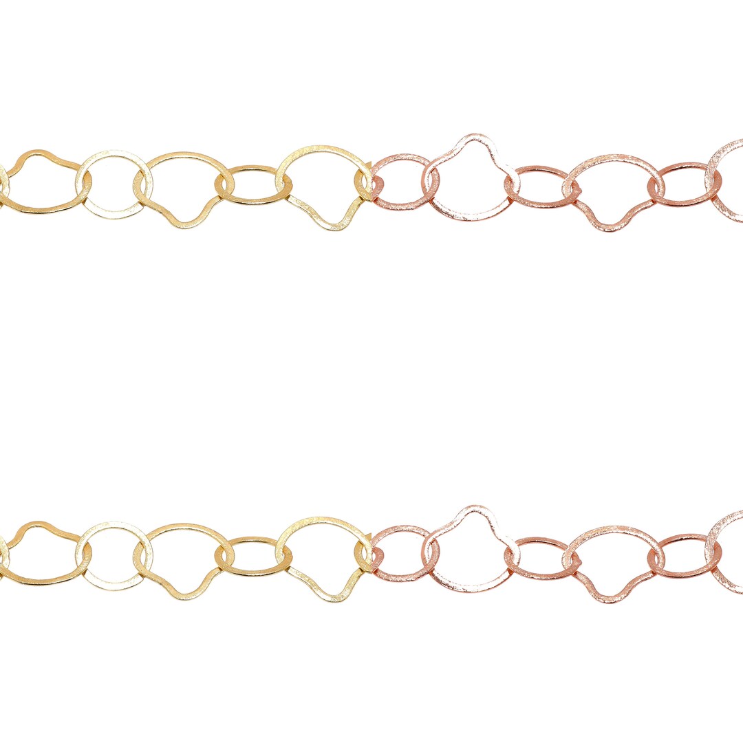 1 Foot Drop 25x24mm Connectors Chain Link Chain Bulk Chain Brushed ...