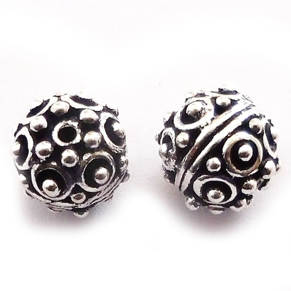 Bali Silver Bead - Etsy