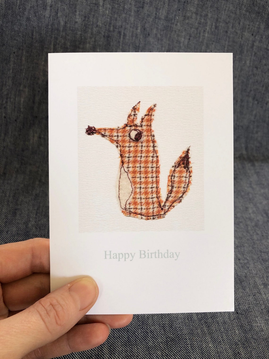 Fox Birthday Card.fox Lover Card.woodland Animal Card.cute Fox Card ...