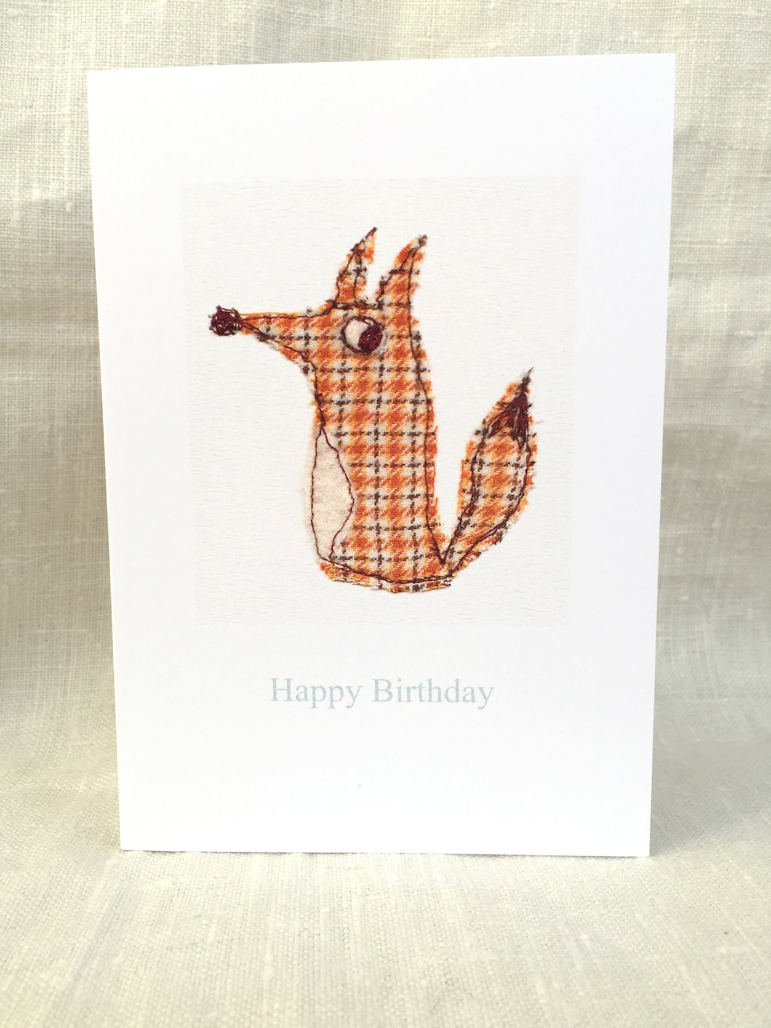 Fox Birthday Card.fox Lover Card.woodland Animal Card.cute Fox Card ...