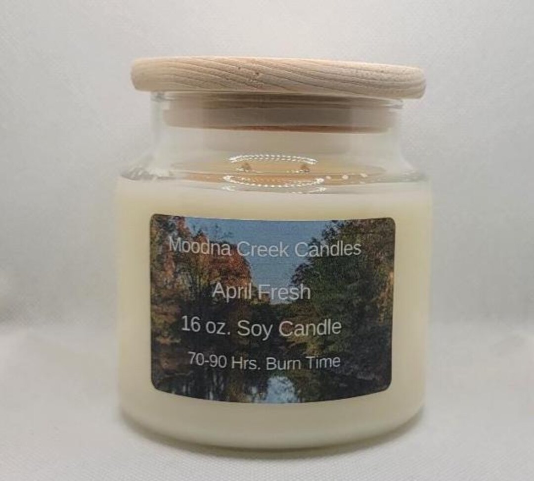April Fresh Candle – Clean Laundry Scented Soy Candle – Fresh Linen ...