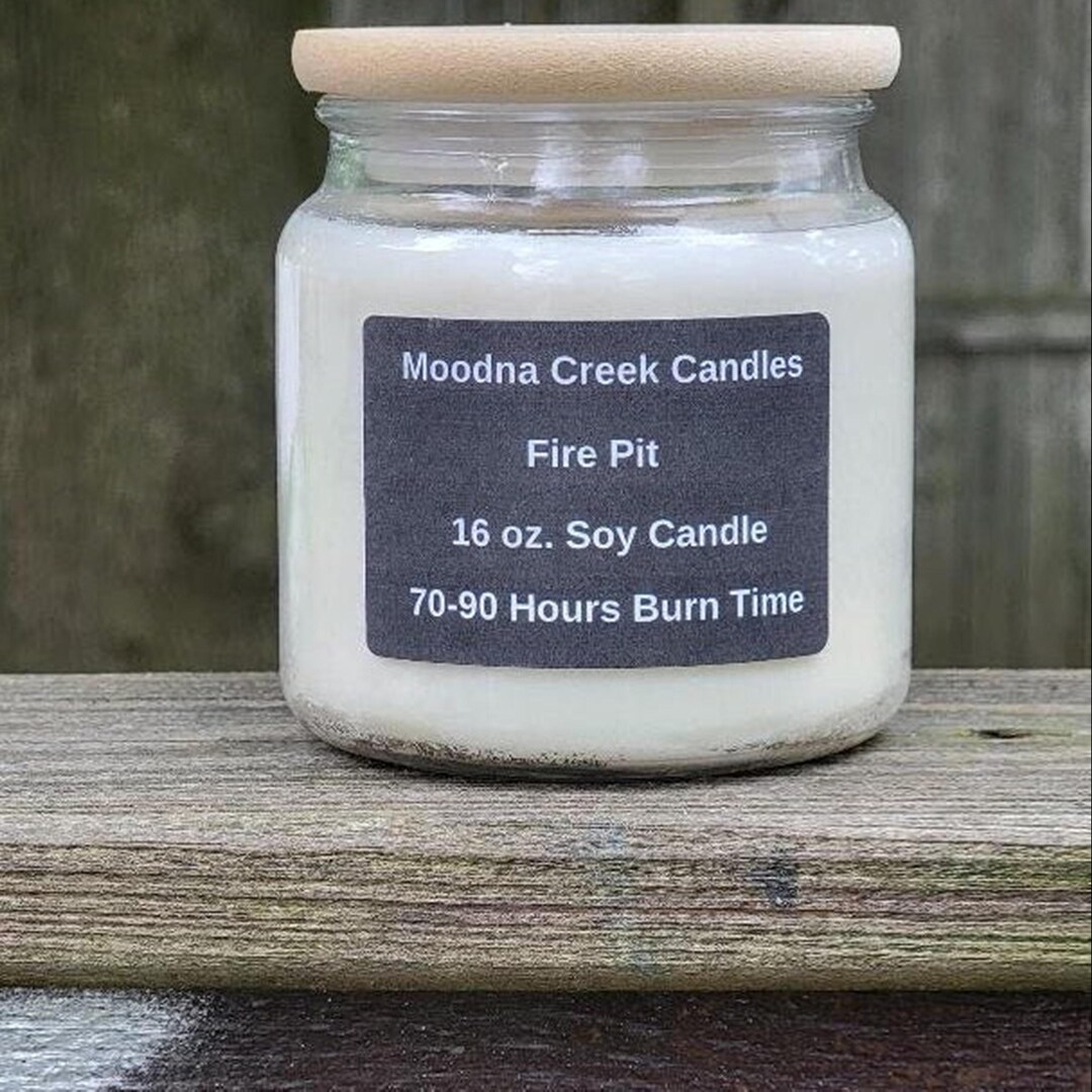 Fire Pit Candle – Smoky Wood & Ember Soy Candle – Cozy Campfire ...