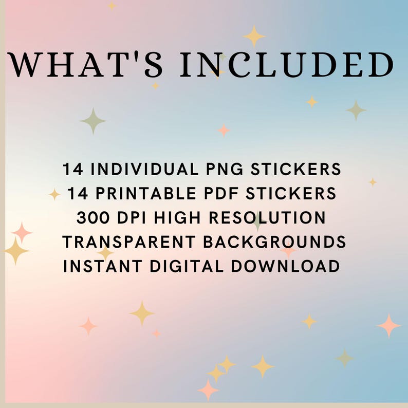 Mystic Creature Stickers, Kawaii Planner Stickers (digital Download) - Etsy