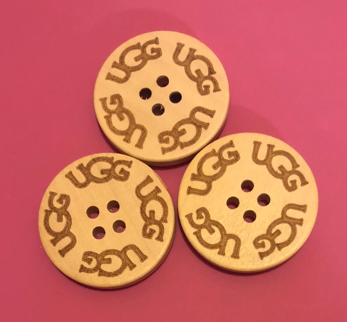 THREE 3 UGG Replacement Buttons Natural Sand 3cm Adult Boots | Etsy