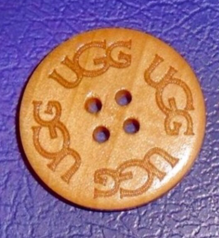 One (1) UGG Replacement Button Natural Stained 3cm. Adult Boots Ugh ...