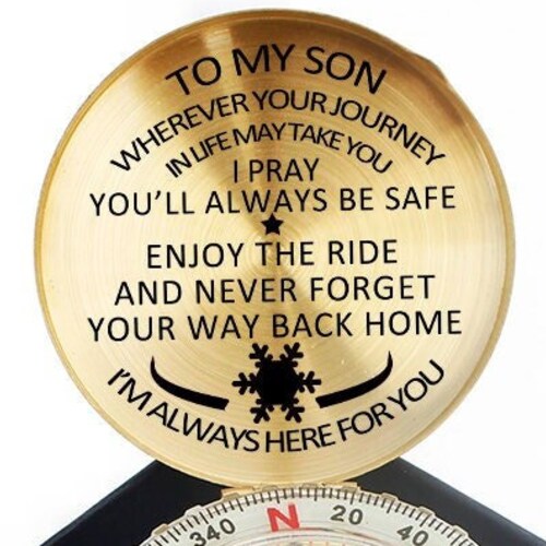 To My Son Compass Personalized Compass Engraved Compass - Etsy