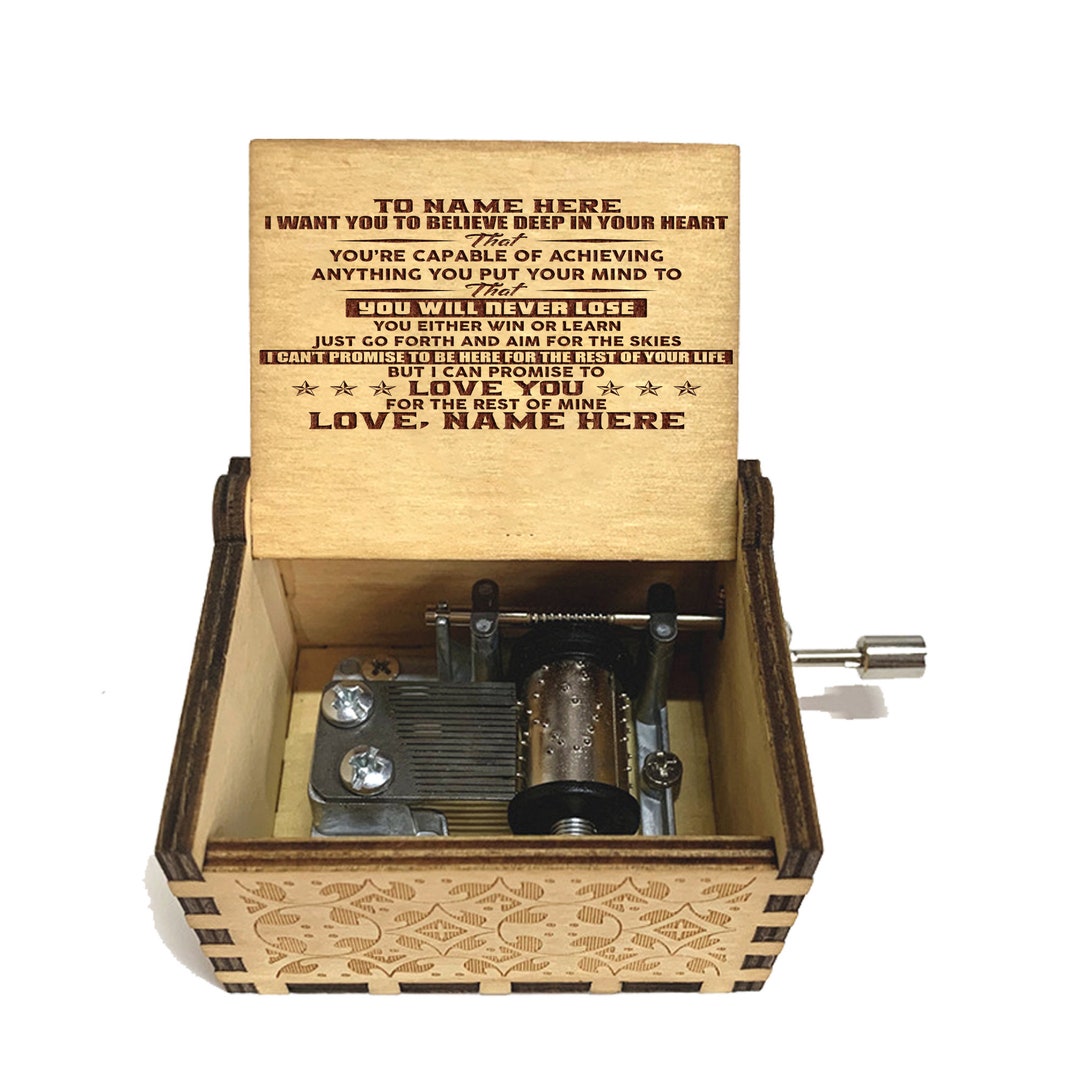 Personalized Music Box, Engraved Wood, Granddaughter Gift W43 - Etsy