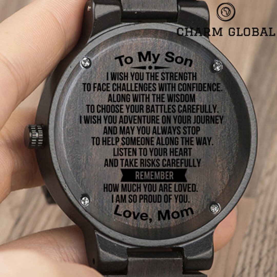 Personalized Watch for Son-watch for Son-engraved Watch for Son-son ...