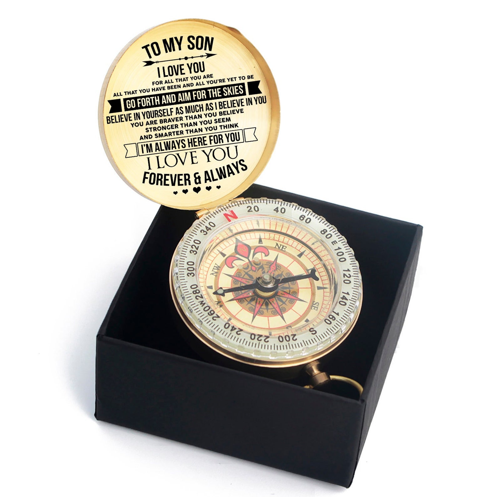 To My Son Compass Engraved Compass Personalized Compass - Etsy