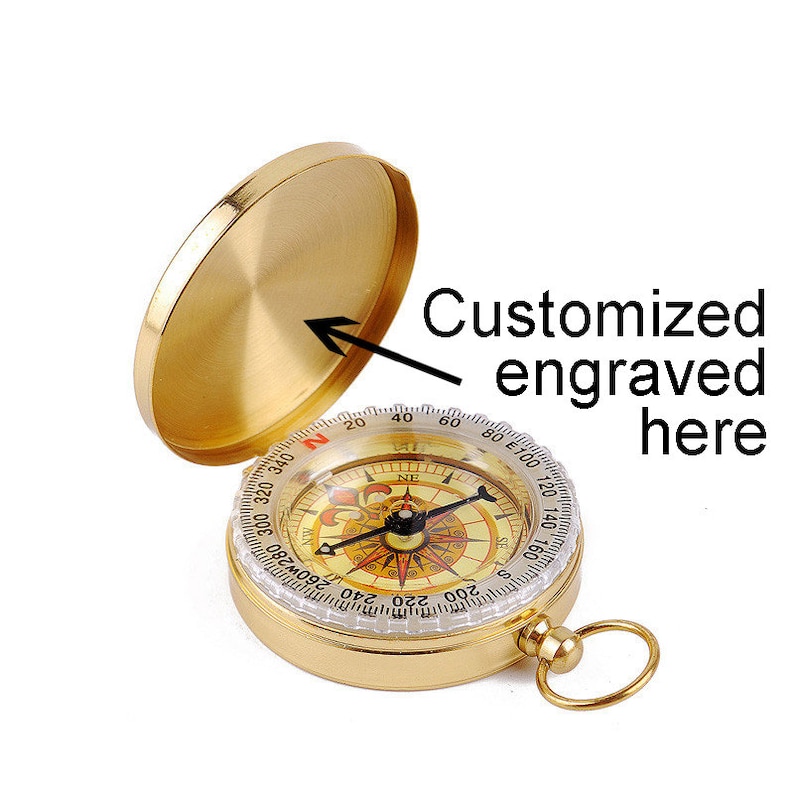 Personalized Compass, to My Grandson Compass, Engraved Compass ...