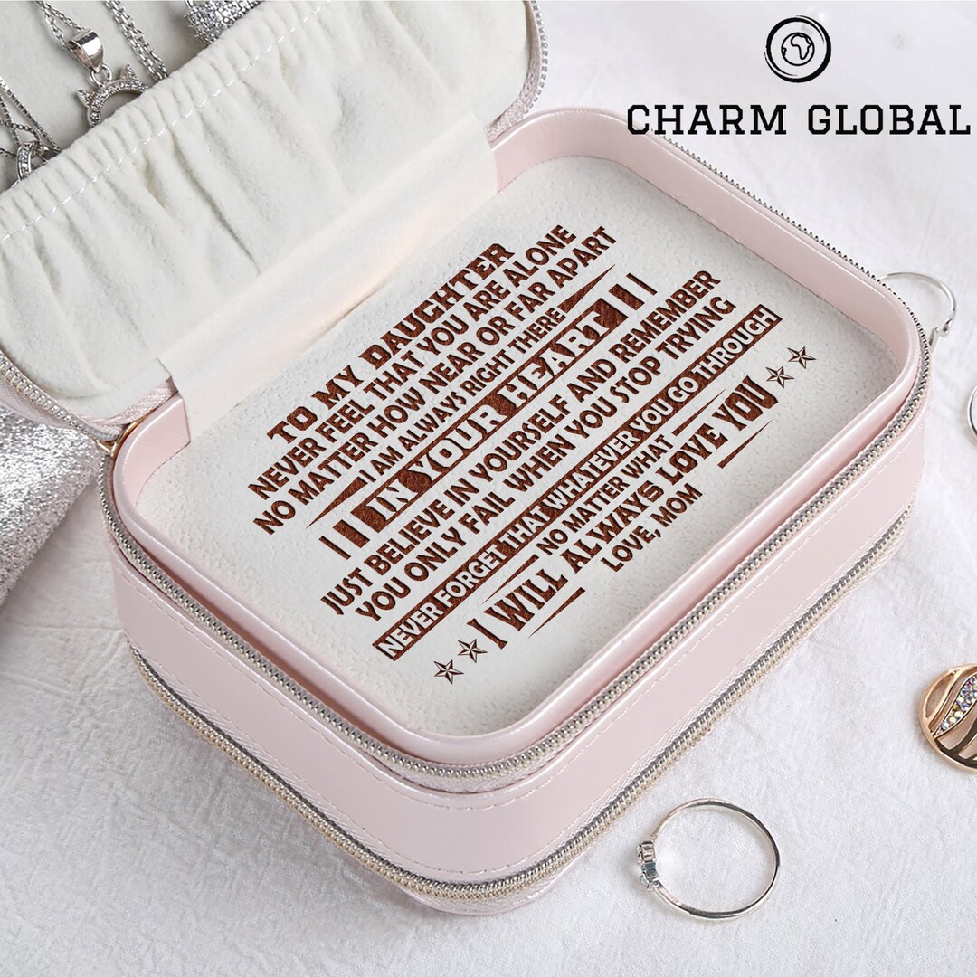 To Daughter Jewelry Box Personalized Gift Double Layers - Etsy