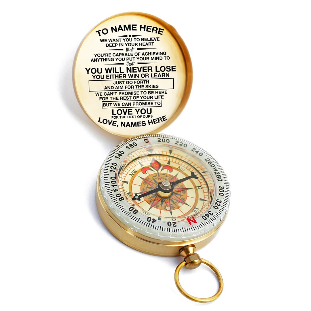 To My Grandson Compass, Engraved Compass, Personalized Gift, to My Son ...