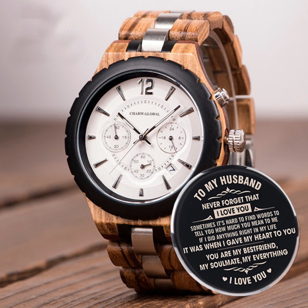 Anniversary Gifts for Him, Personalized Wooden Watches for Men, Gifts ...