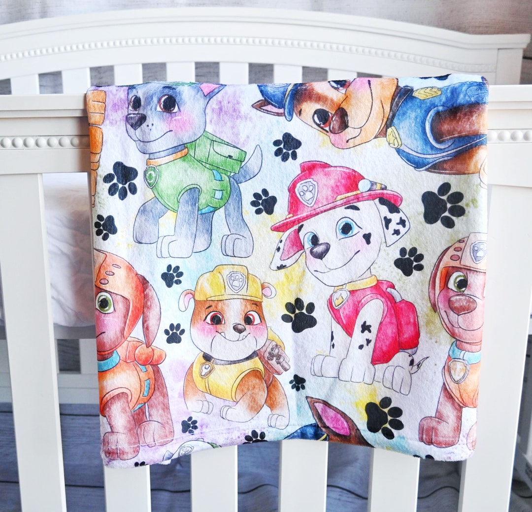 Dog Friends Velveteen Minky Blanket, Toddler Minky Blanket, Toddler ...