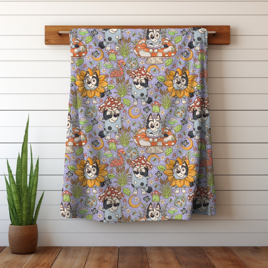 Cottagecore Muffin Velveteen Minky Blanket, Baby Girl Minky Blanket ...