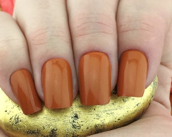 Rust orange nail | Etsy