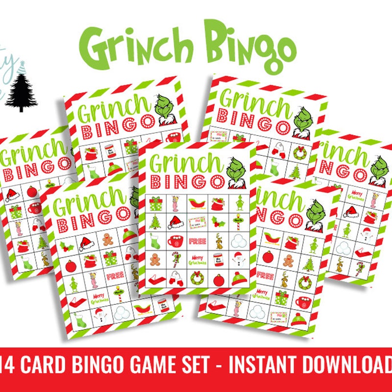 Grinch Bingo Movie - Etsy