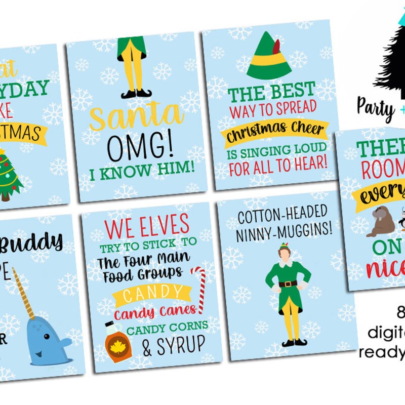 Elf Food Group Printable - Etsy