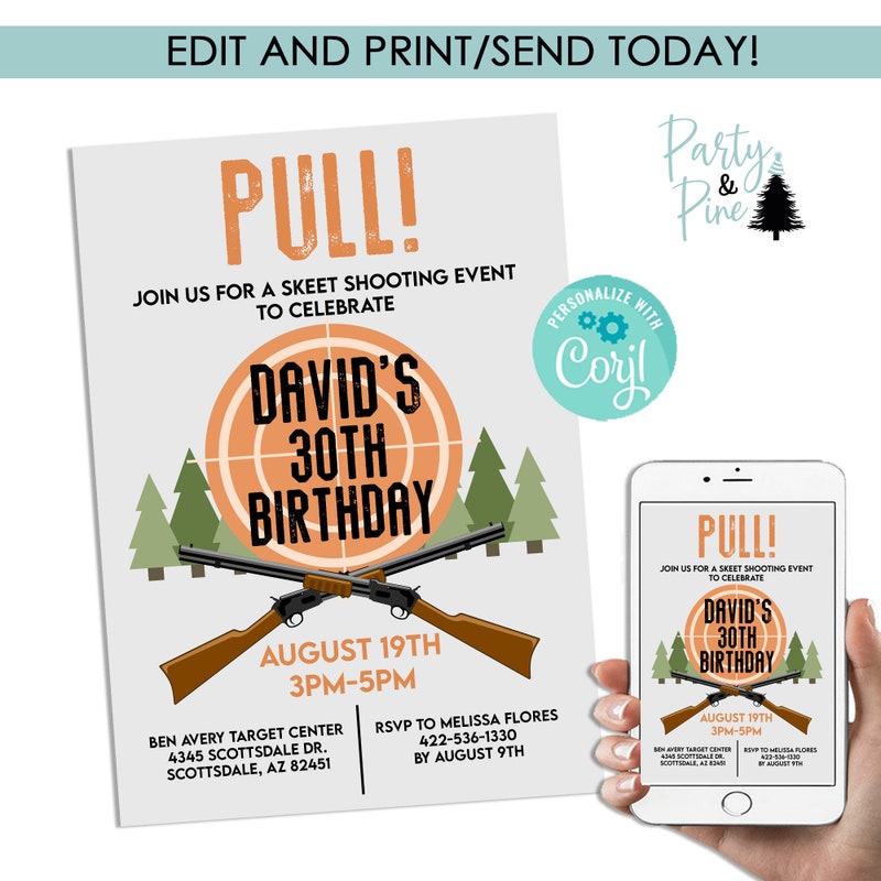 Skeet Birthday Party - Etsy UK