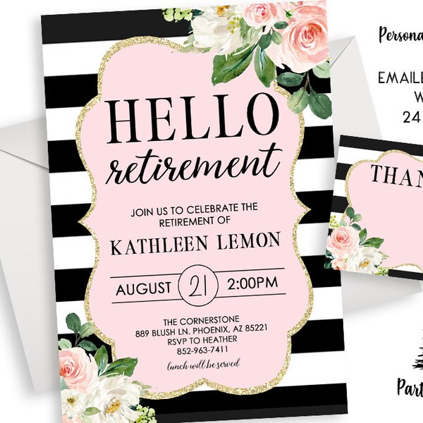 Retirement Lunch Invitation - Etsy