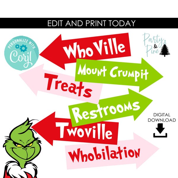 Grinch Arrows - Etsy