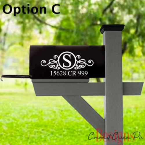 Mailbox Decals Set of Two Vinyl Decals for Mailbox Sides Last - Etsy