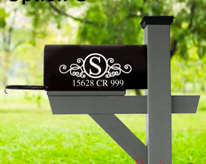 Set of 2 Personalized Mailbox Decals - Etsy
