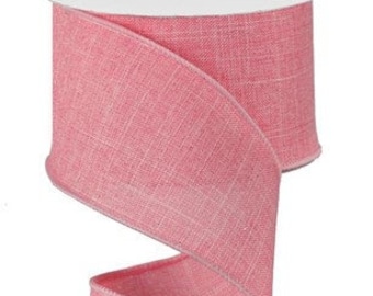 Pink Burlap Ribbon - Etsy