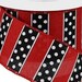 Black and White Polka Dot With Red Stripes Ladybug Ribbon 2.5" X 10 ...