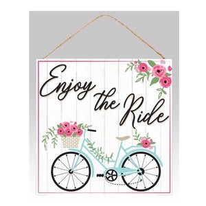Enjoy the Ride Bicycle Sign - Etsy