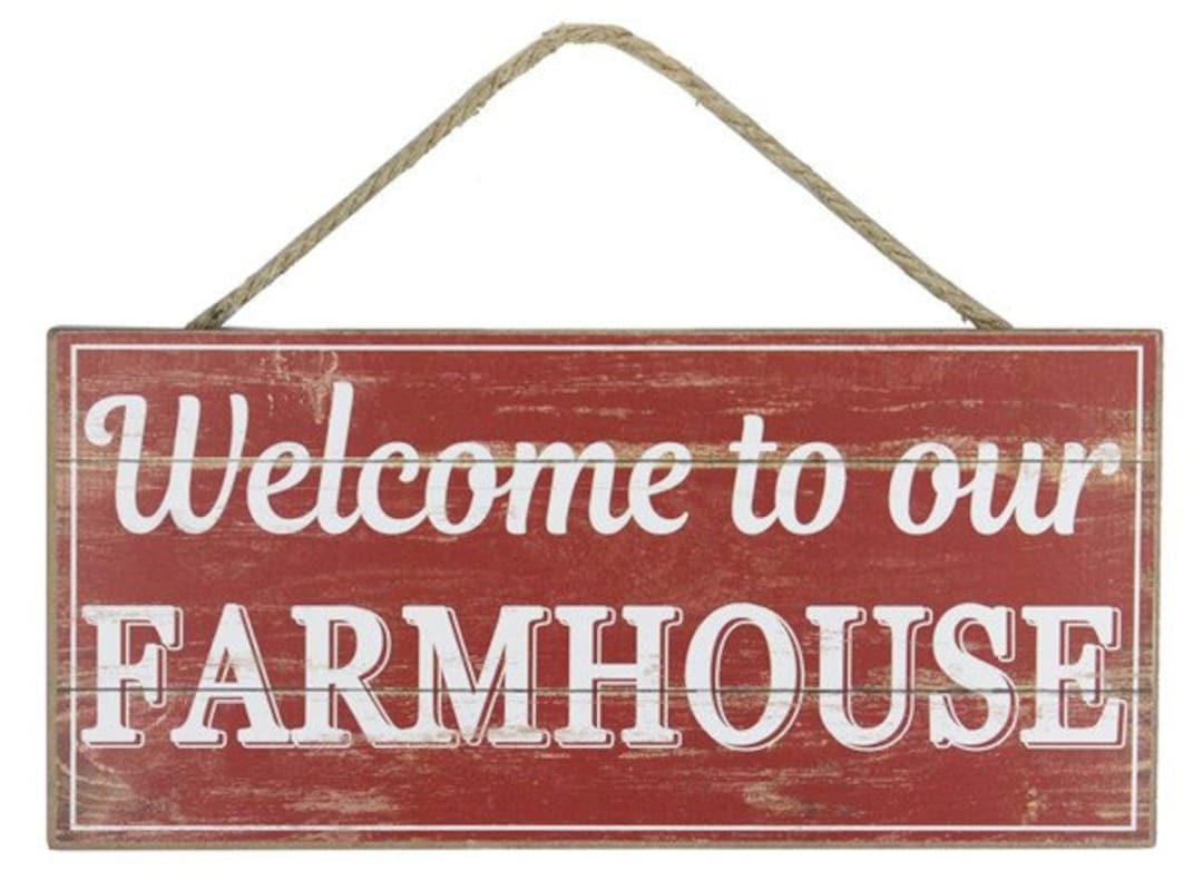 Welcome Farmhouse Sign - Etsy