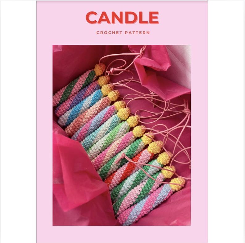 Candle Christmas Crochet Pattern - Etsy