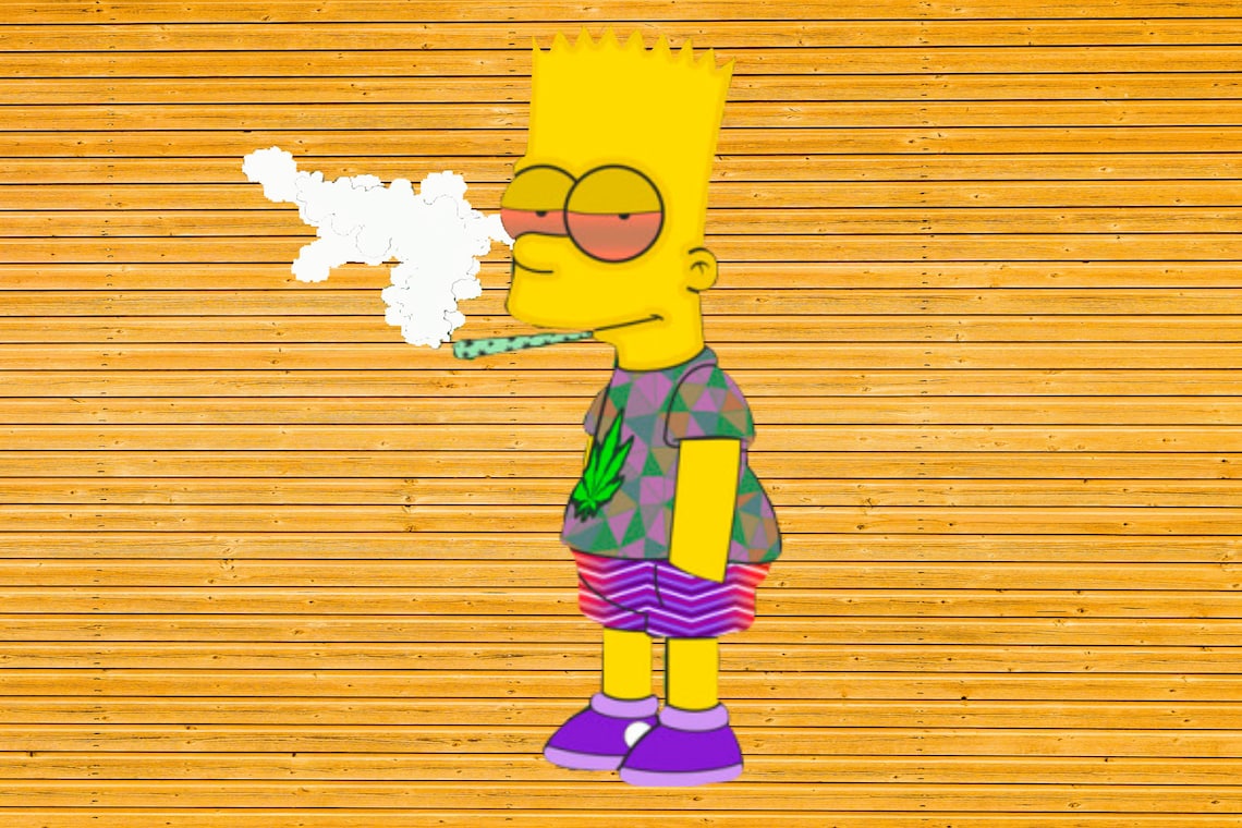 Bart simpson stoner Svg file SVG cut file t-shirt Cricut SVG | Etsy