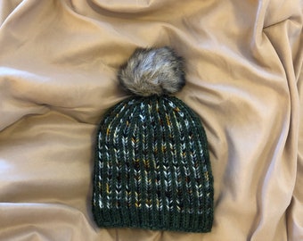 Knitted wool hat | Etsy