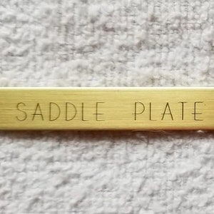 Saddle Plate - Etsy