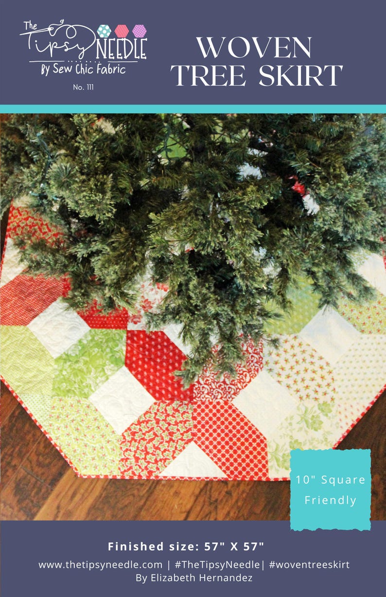 TTN-111 Woven Tree Skirt Quilt Pattern PDF Digital Download - Etsy