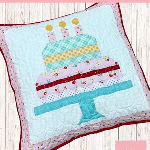 Birthday Cake Pillow Quilt Pattern PDF Digital Download - Etsy