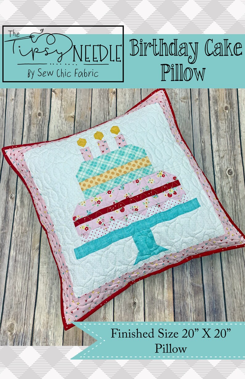 Birthday Cake Pillow Quilt Pattern PDF Digital Download - Etsy
