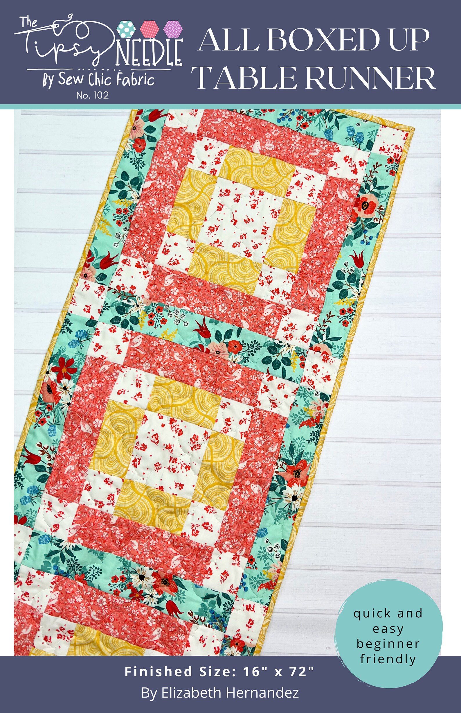 TTN-102 All Boxed up Table Runner Quilt Pattern PDF Digital Download - Etsy