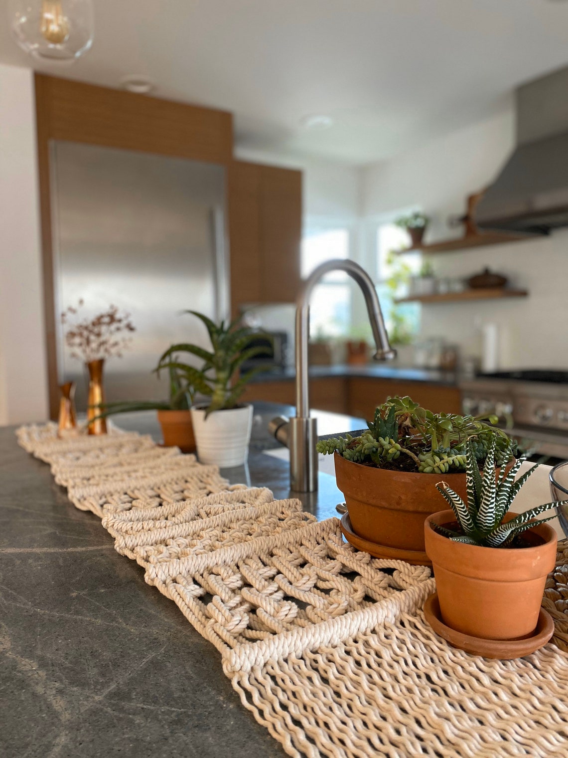 Macrame Table Runner - Etsy