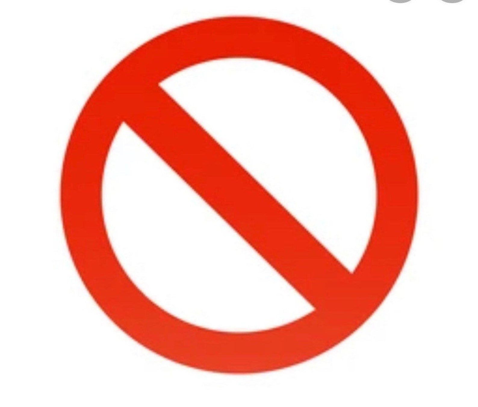 Digital Rojo Universal NO Signo / Prohibición | Etsy