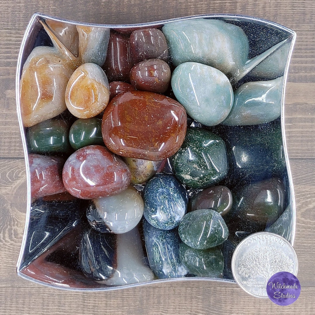Polished Fancy Jasper Tumble Stone, Tranquility Crystal - Etsy