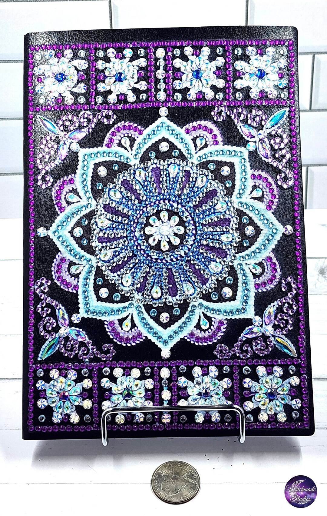 Purple Mandala Notebook, Journal, Grimoire, Diary, Unlined Journal, Gift for Her, Gift for Teen ...