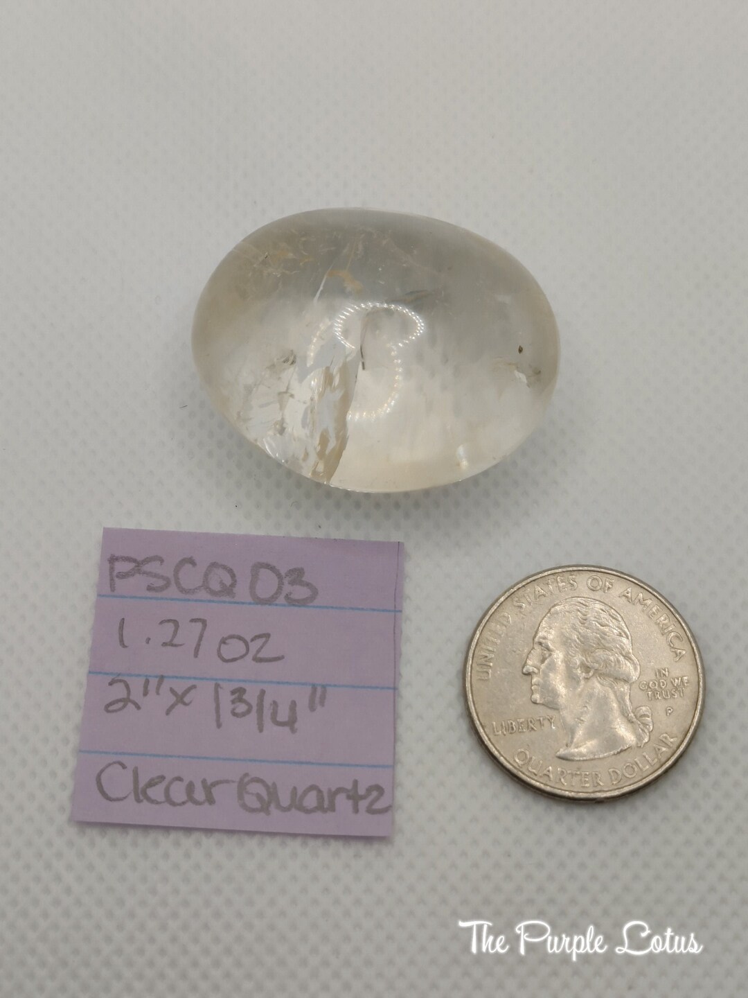 Piedra de palma de cuarzo claro, limpieza, limpieza, curación ...