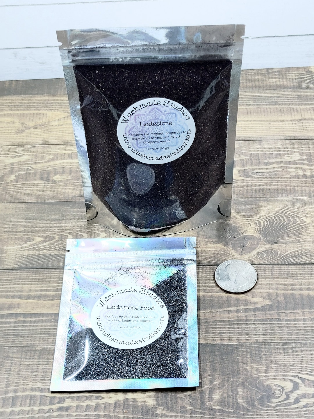 Lodestone Powder Set, 1 Oz BAG, Feeding Money Drawing, Prosperity ...