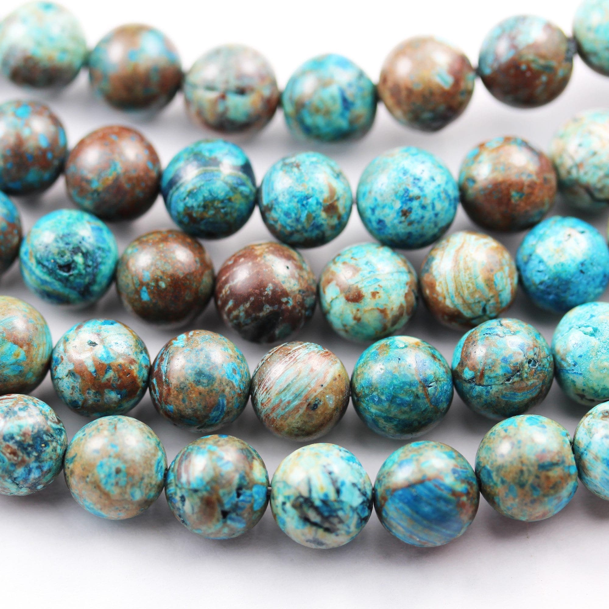 10mm Round Blue Calsilica Jasper aqua Terra Jasper Gemstone - Etsy Canada