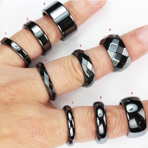 Hematite Ring - Etsy