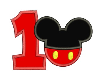Mickey number 1 | Etsy
