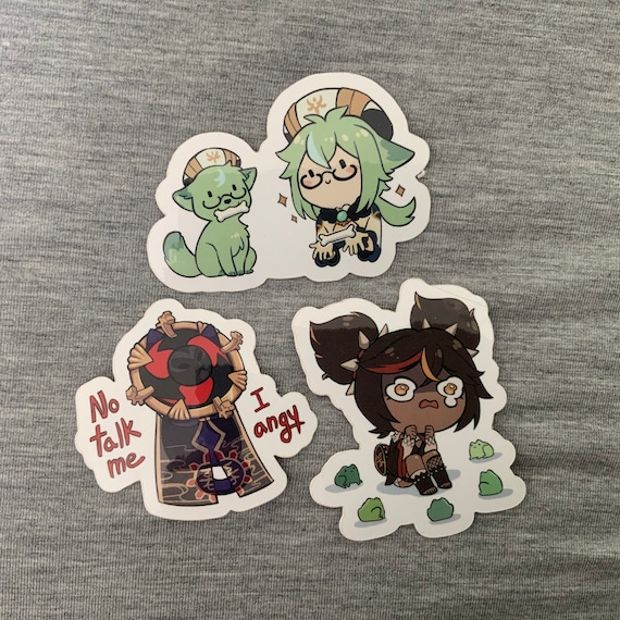 Genshin Impact Stickers - Etsy